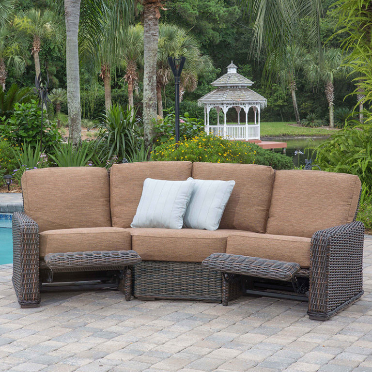 Laurent Left Arm Incliner Chair Section - Florida Backyard