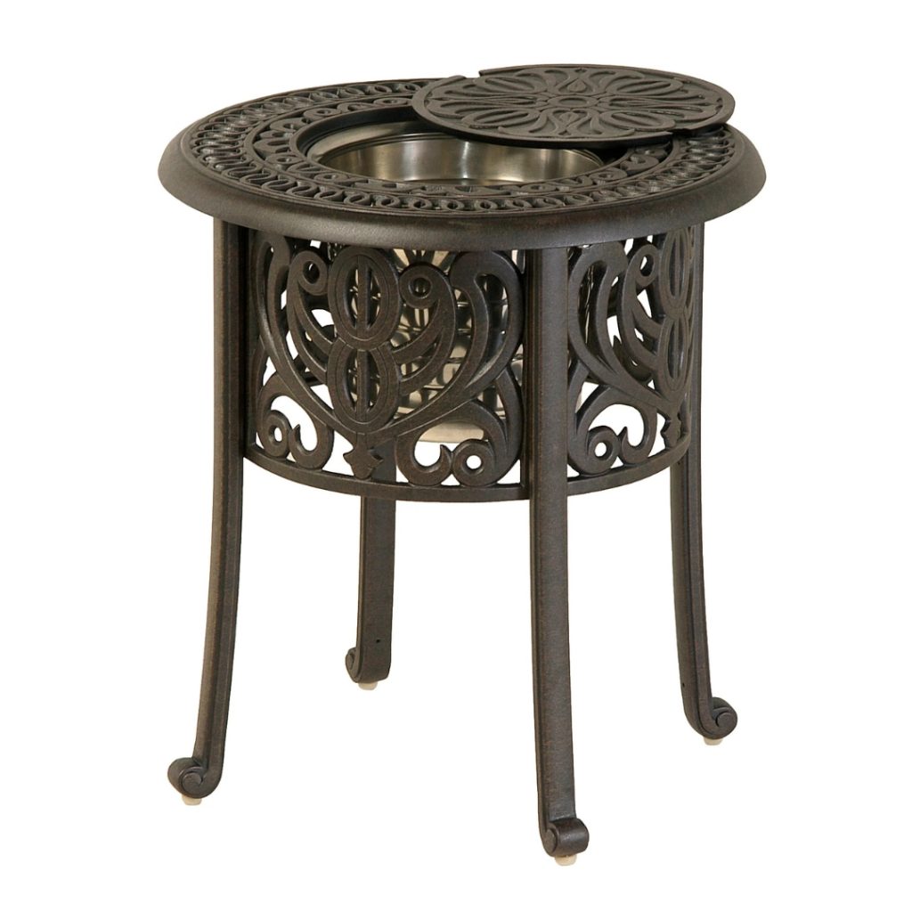 Tuscany 20" Round Ice Bucket Side Table - Florida Backyard