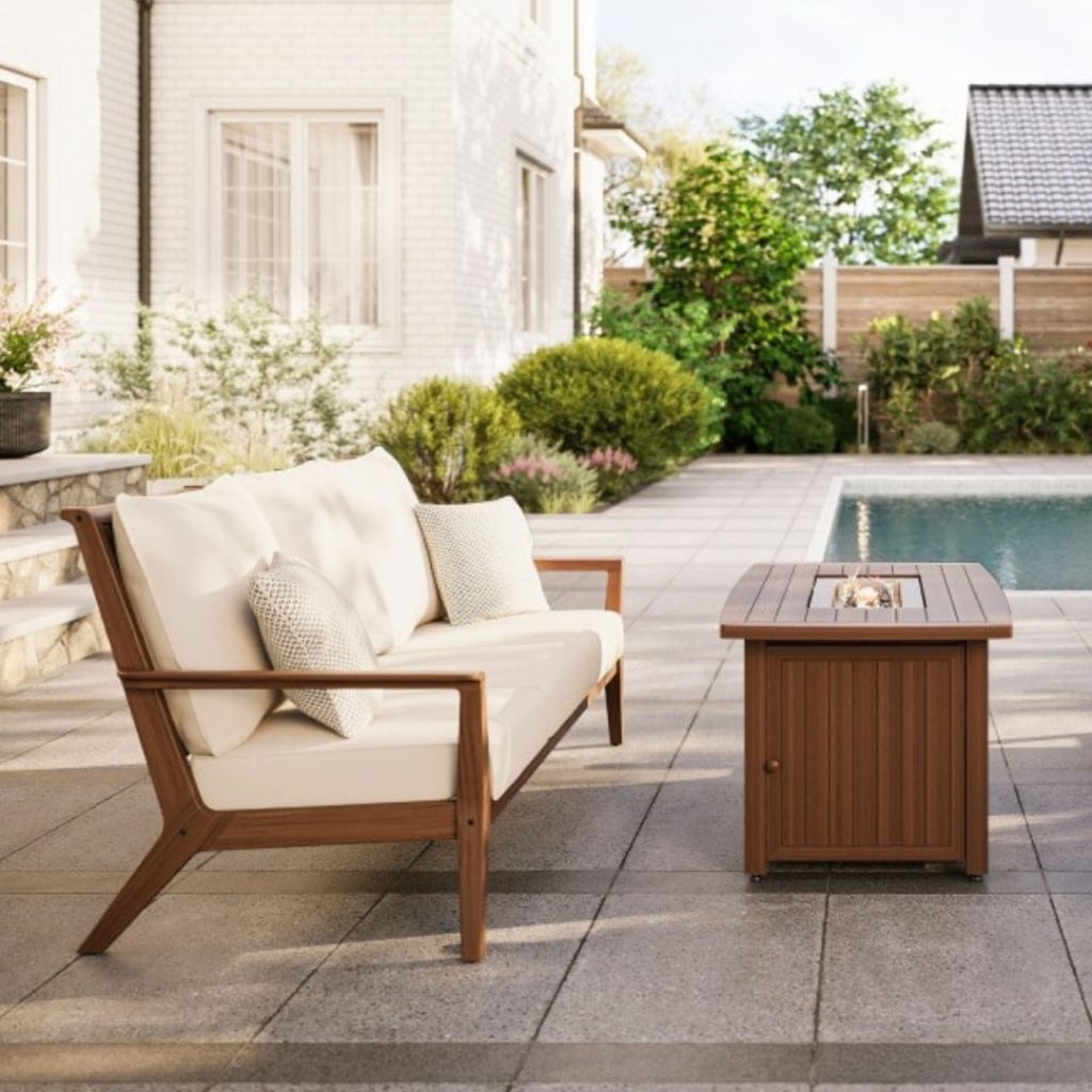 Glow 48″ Rectangular Fire Table